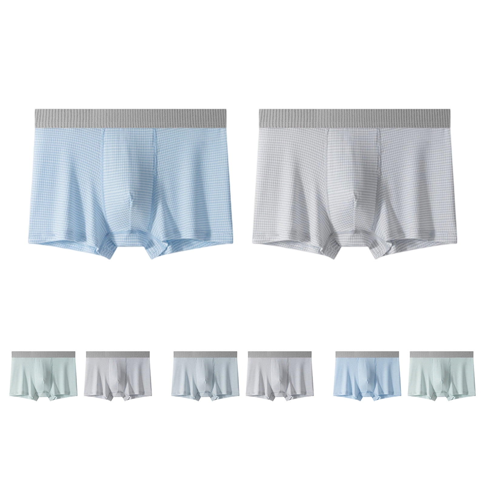 2Pcs Men's Breathable Trunks Underwear Stretch Moisture-Wicking Boxer ...
