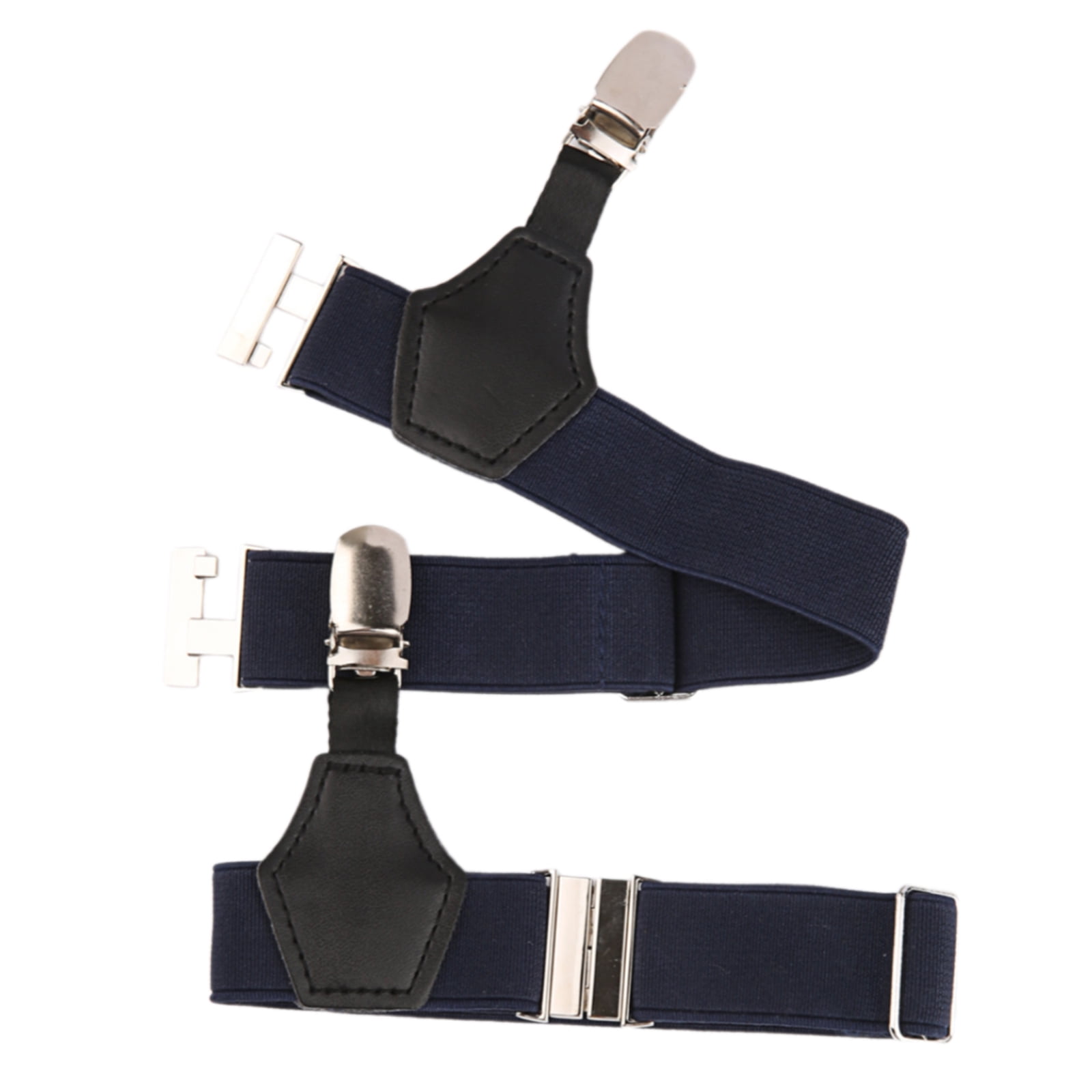 2Pcs Men's Elastic Socks Stays Adjustable Sock Garters Belt with Metal ...