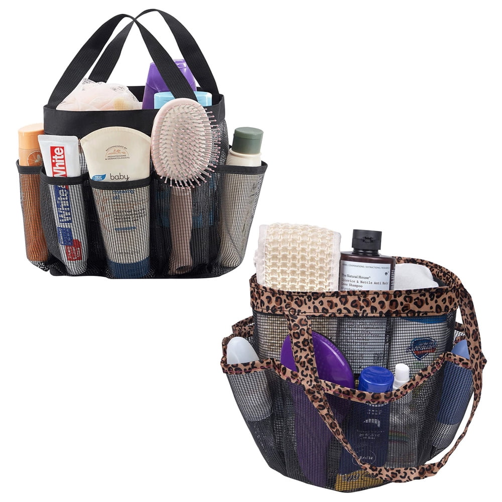 2Pcs Mesh Shower Caddy Tote, Large Shower Caddy Basket Portable, Quick ...