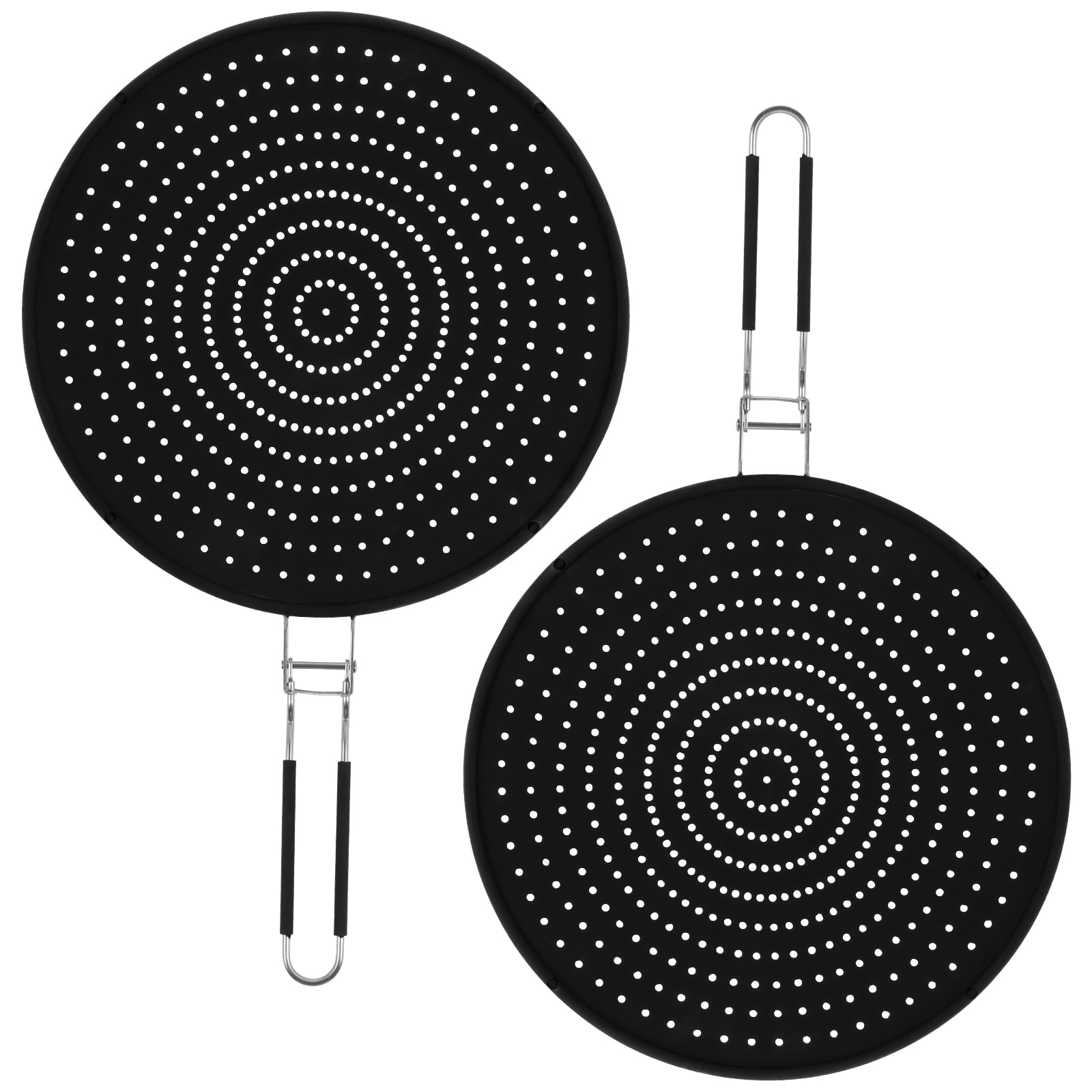 2Pcs Mesh Splatter Screen Stainless Steel Frying Pan Screen Effective ...