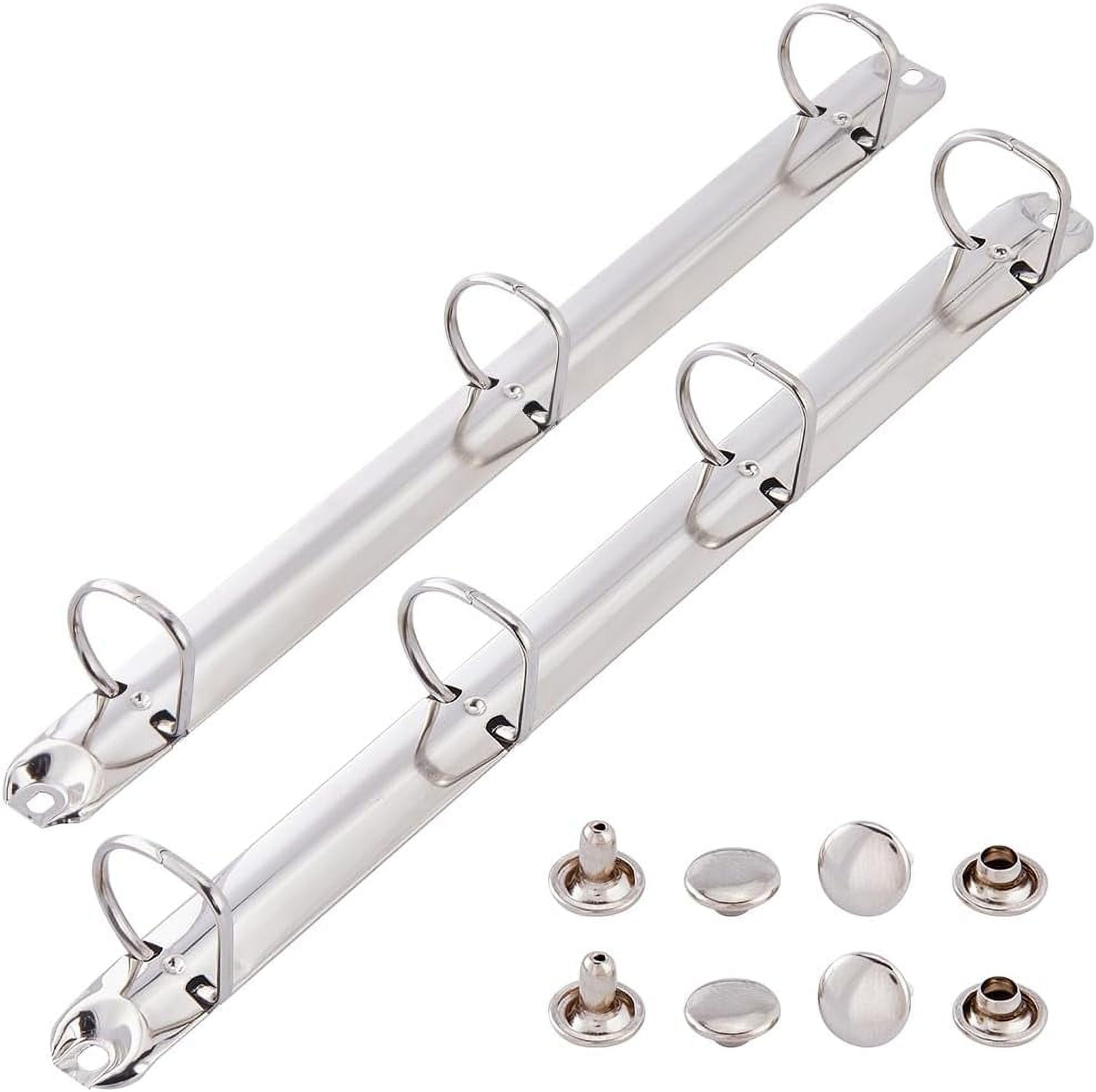 2Pcs Metal A4 Size 3-Ring 4-Ring Binder Mechanism Replacement Kit Steel ...