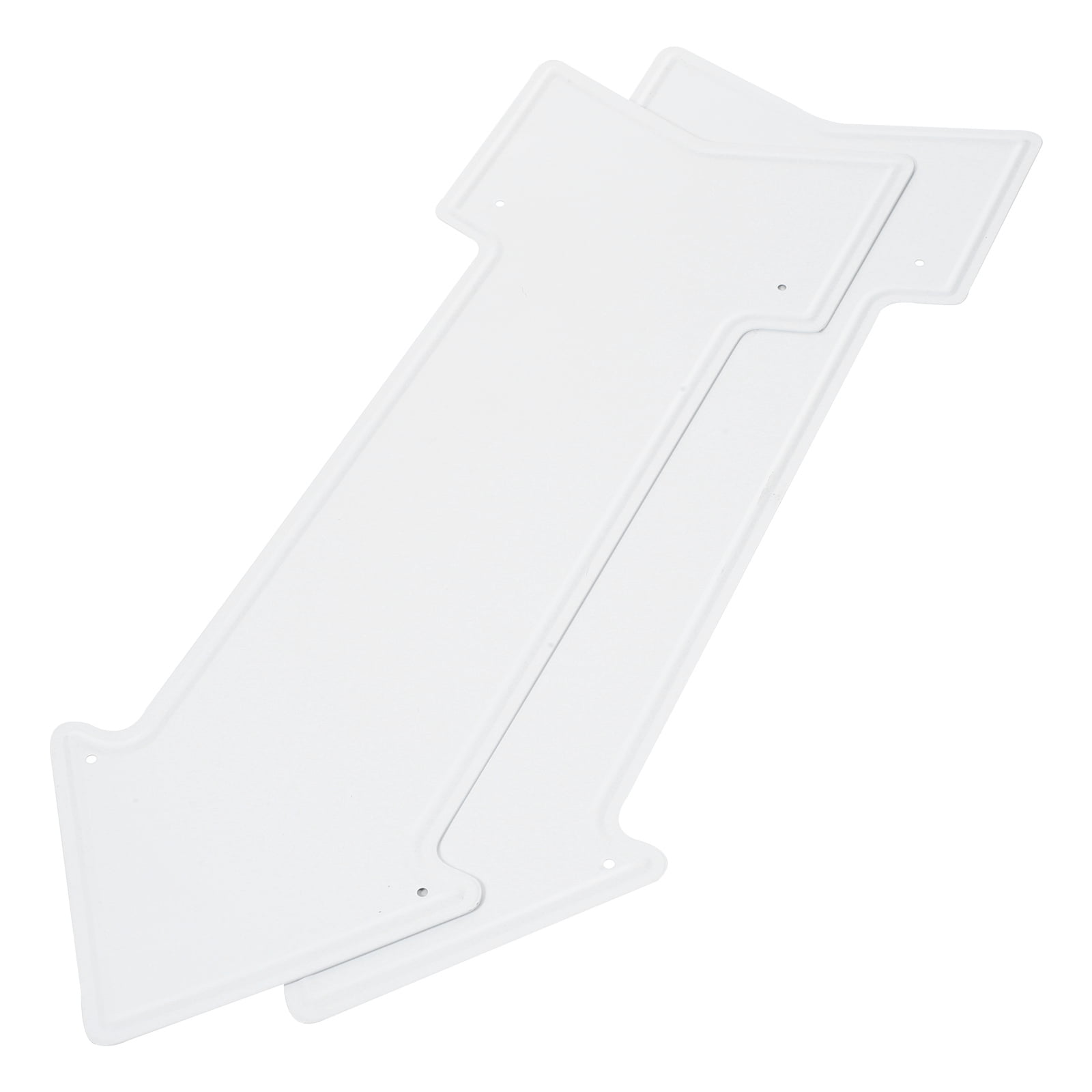 2Pcs Metal Blank Sign Decorative Blank Sign Crafting Metal Sheet Blank ...