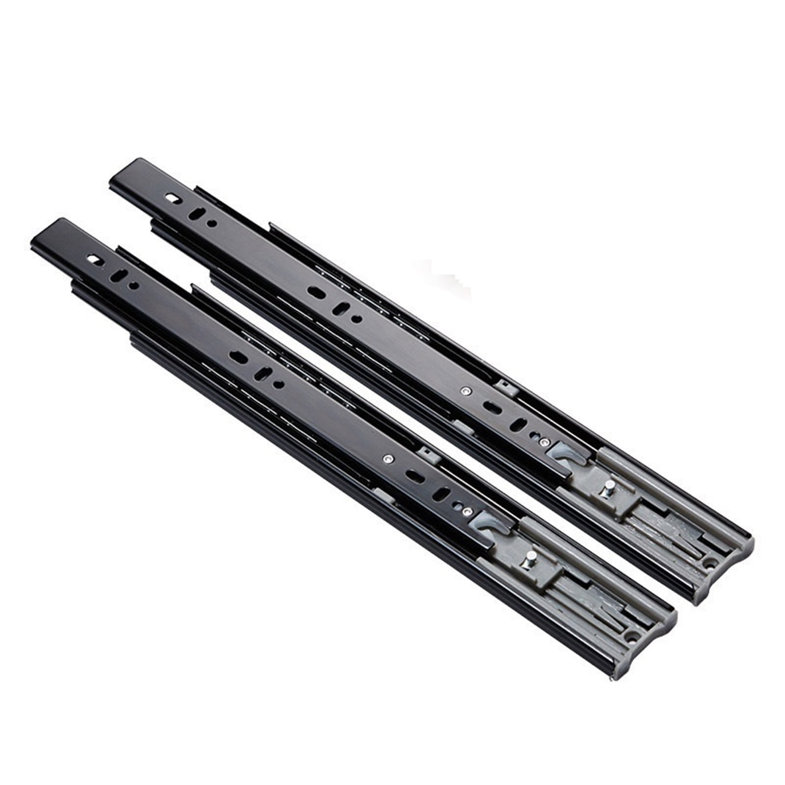 2Pcs Metal Buffer Drawer Slides 8-20" Track Width 45mm Mute Three ...