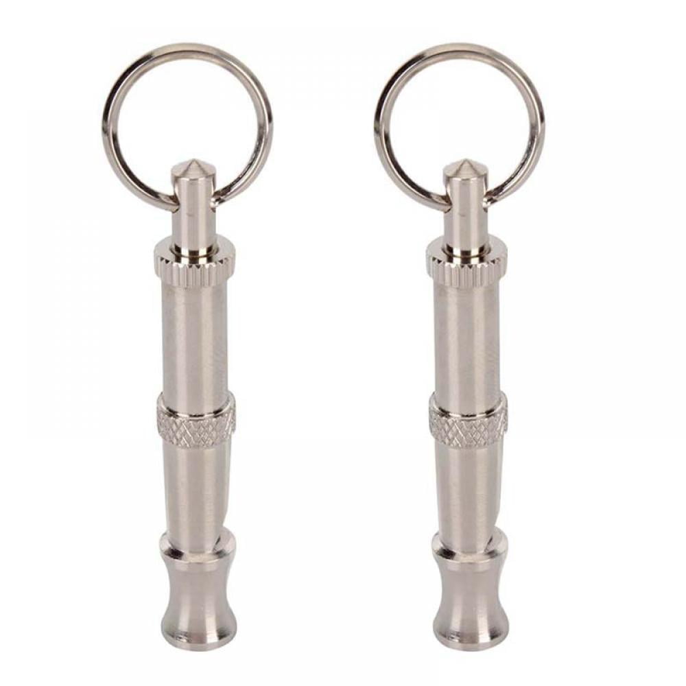 2Pcs Metal Dog Whistle Ultrasonic Sound Whistle Big Dog Puppy Training ...