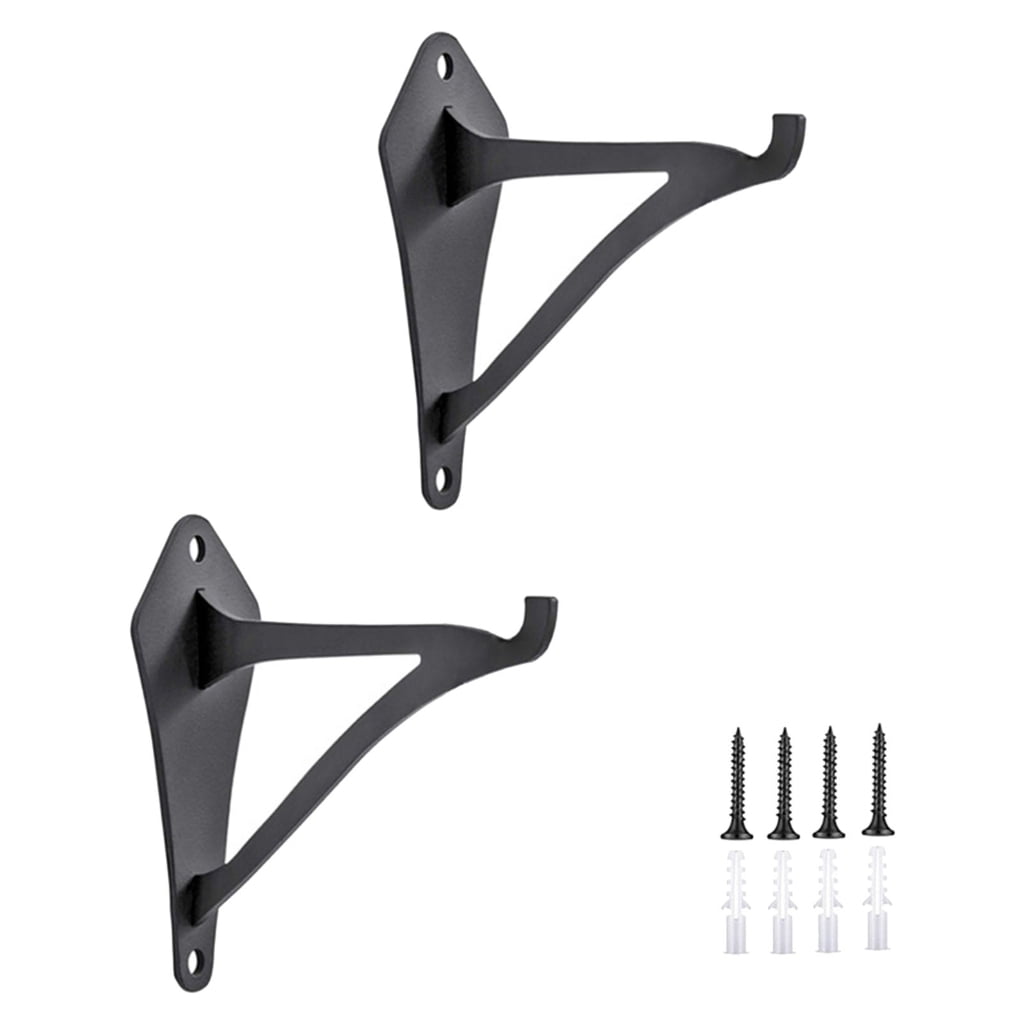 2Pcs Metal Hanging Brackets Set Weatherproof Indoor Outdoor Plant Hook ...