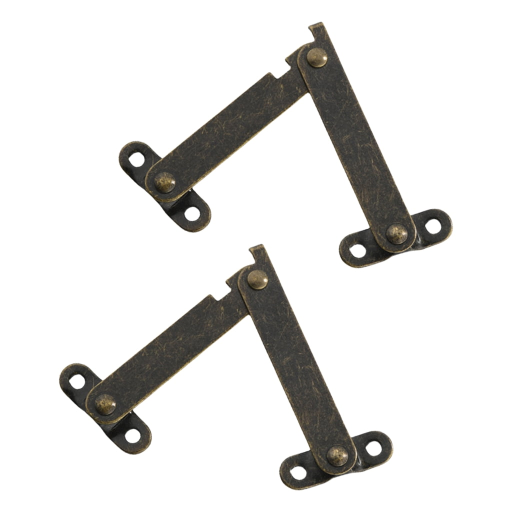 2Pcs Metal Lid Support Hinges Lift Up Stay Hinge Folding Support Hinges ...