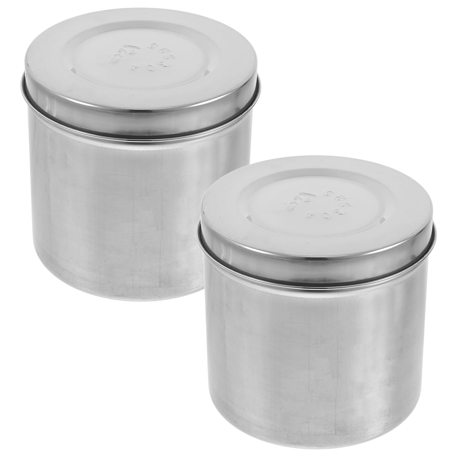 2Pcs Metal Ointment Jars Iodine Resistant Container Medical Gauze ...