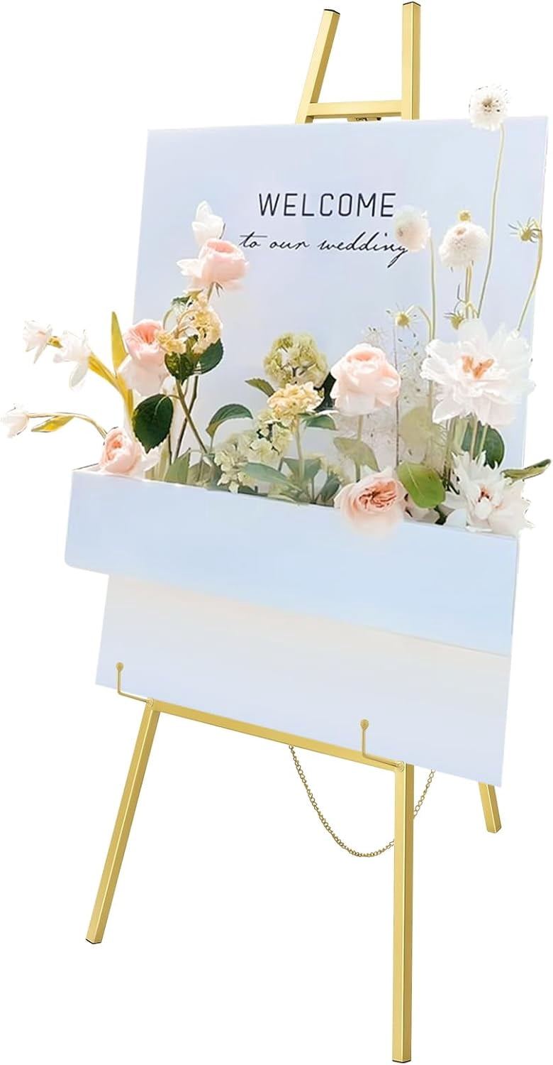 2Pcs Metal Portable Floor Easel Stand Foldable Display Stand for ...
