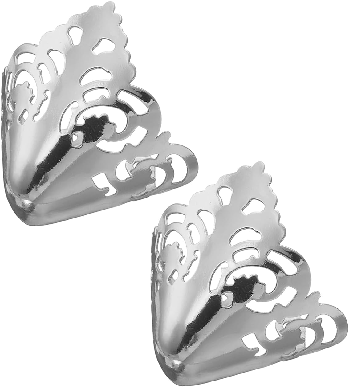 2Pcs Metal Shoes Pointed Protector High Heel Toe Caps Cover Durable ...