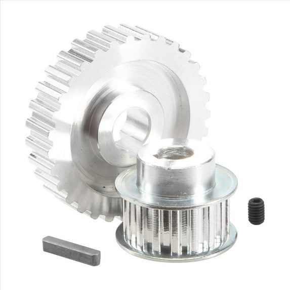 2Pcs Metal Synchronous Pulley Gear Motor Belt Gear Drive Wheel Gear S ...