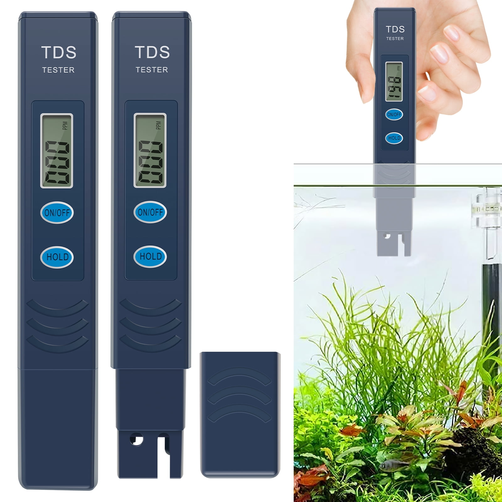 2Pcs Meter Digital Water Tester Portable Water Quality Tester Fast Read ...