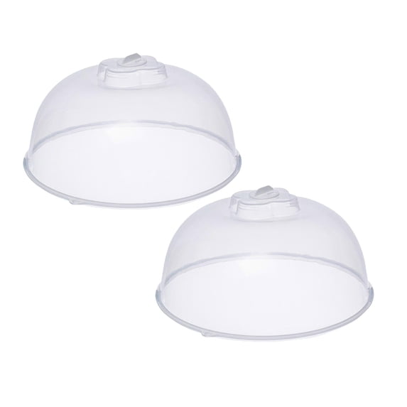 2Pcs Microwave Plate Cover Transparent Cover An Ti Splatter Lid With ...