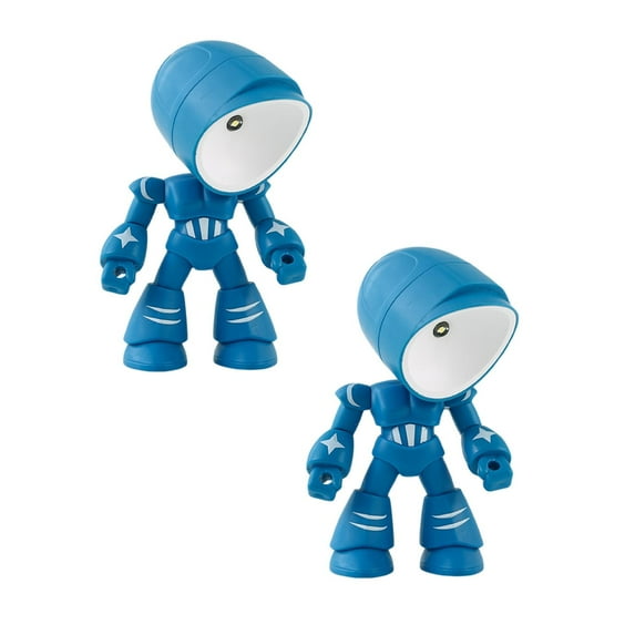 2Pcs Mini Creative Robot Table Lamp, Unique Fun Robot Lamp, Creative ...