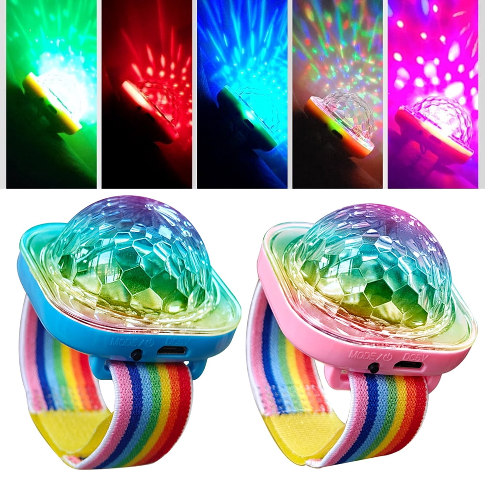 2Pcs Mini Disco Ball Lights with 5 Strobe Light Modes, Voice Control ...