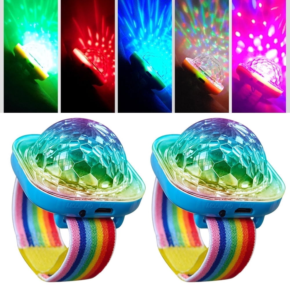 2Pcs Mini Disco Ball Lights with 5 Strobe Light Modes, Voice Control ...