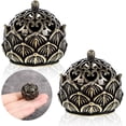 2Pcs Mini Lotus Incense Burner, Small Brass Flower Incense Holder ...