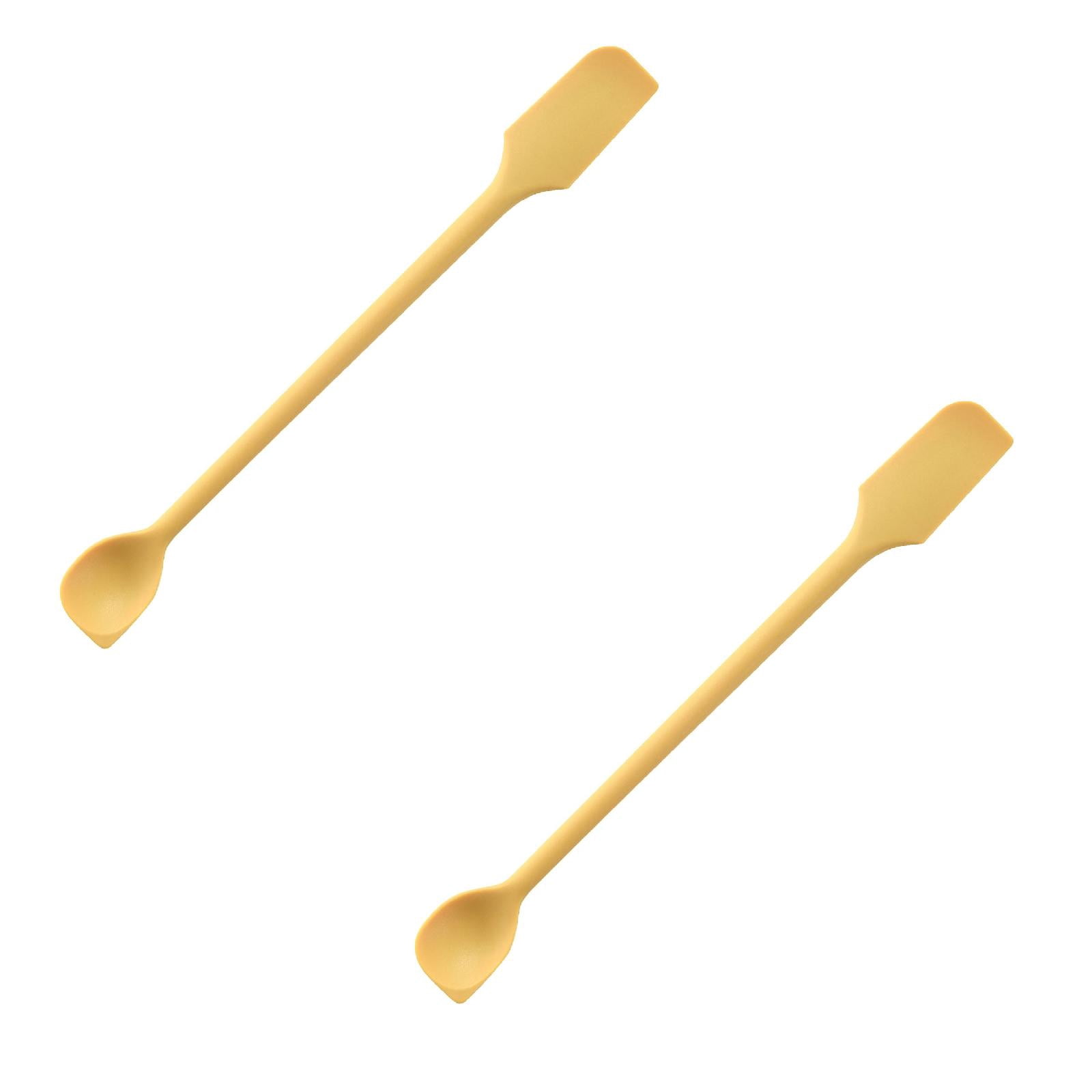 2Pcs Mini Silicone Spatula with Long Handle, Jar Spatula Small Spatulas ...