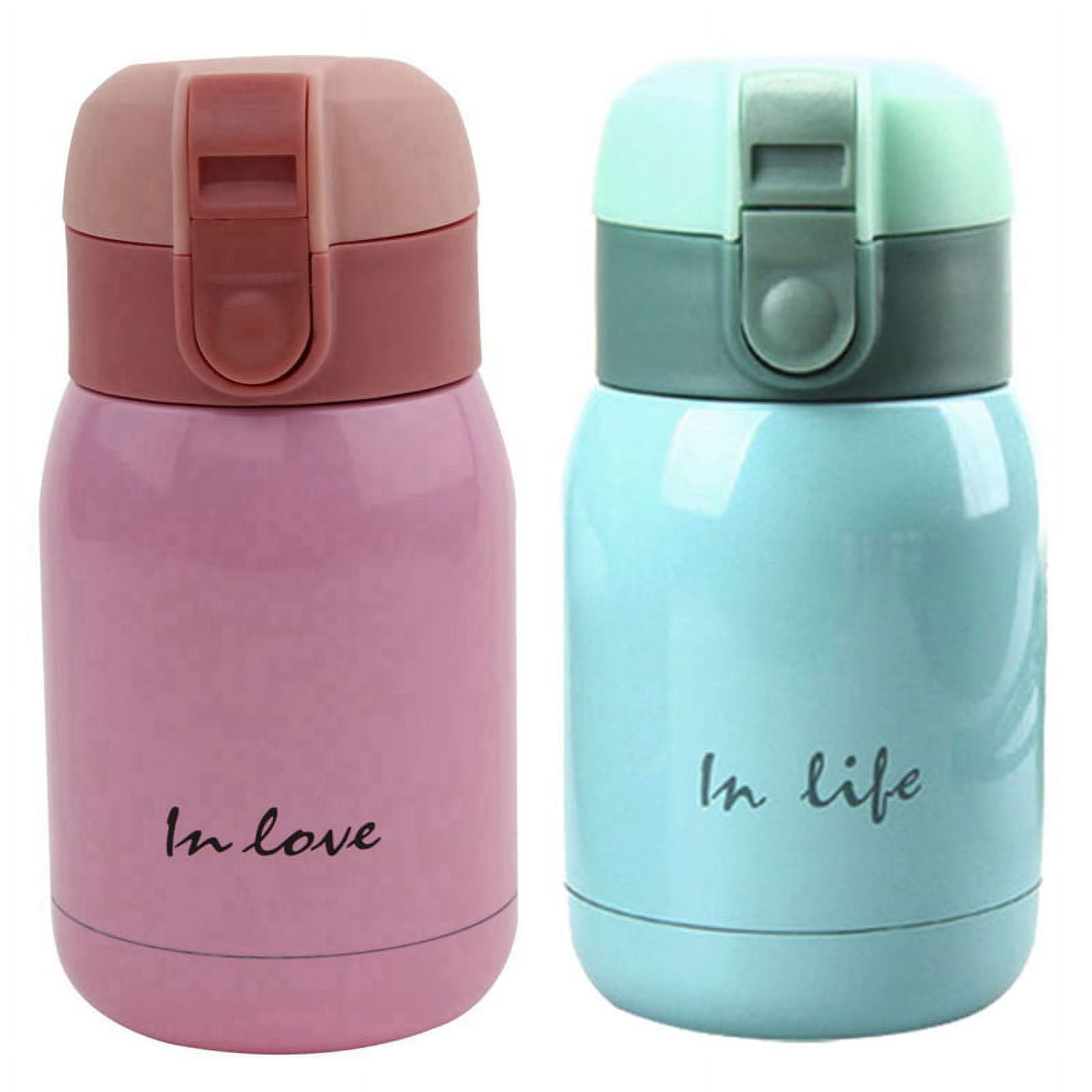 2Pcs Mini Stainless Steel Big Belly Bottle(/PINK)200Ml - Walmart.com