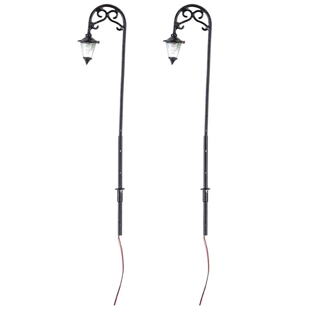 2Pcs Mini Street Light Model Decorative Sand Table Street Light Model ...