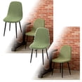 2Pcs Modern Dining Chair Covers Printed Shell Chair Cover Lounge ...
