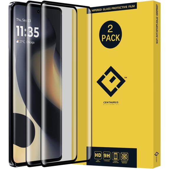 2Pcs Moto Edge 2024 6.6" Screen Protector, 3D Curved Full Coverage Silk ...