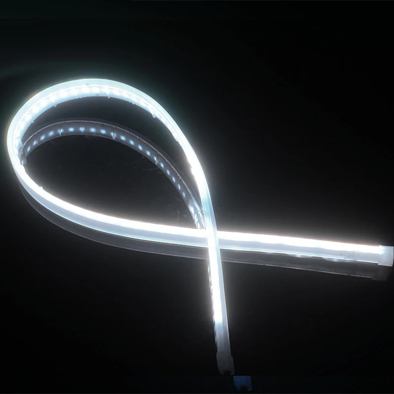 2Pcs Motorcycle LED DRL Daytime Running Lights Tail Light Strip Flowing ...