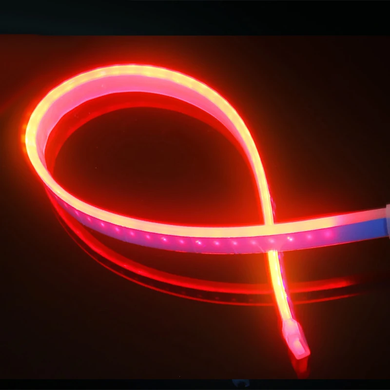 2Pcs Motorcycle LED DRL Daytime Running Lights Tail Light Strip Flowing ...