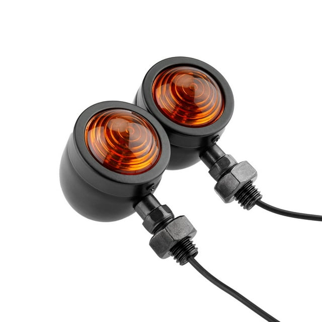 2Pcs Motorcycle Turn Signal Lights Halogen Direction Indicators Turn ...