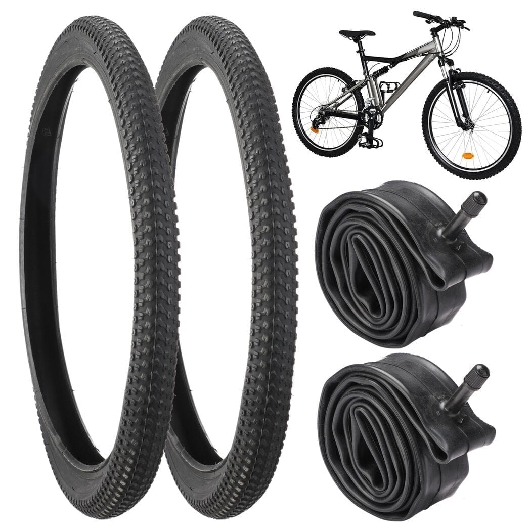 "Walmart 2Pc Set: Mountain Bike Tires (20"" X 1.95""), Tubes(20"" X 1.75-2.125"" AV), Puncture ...