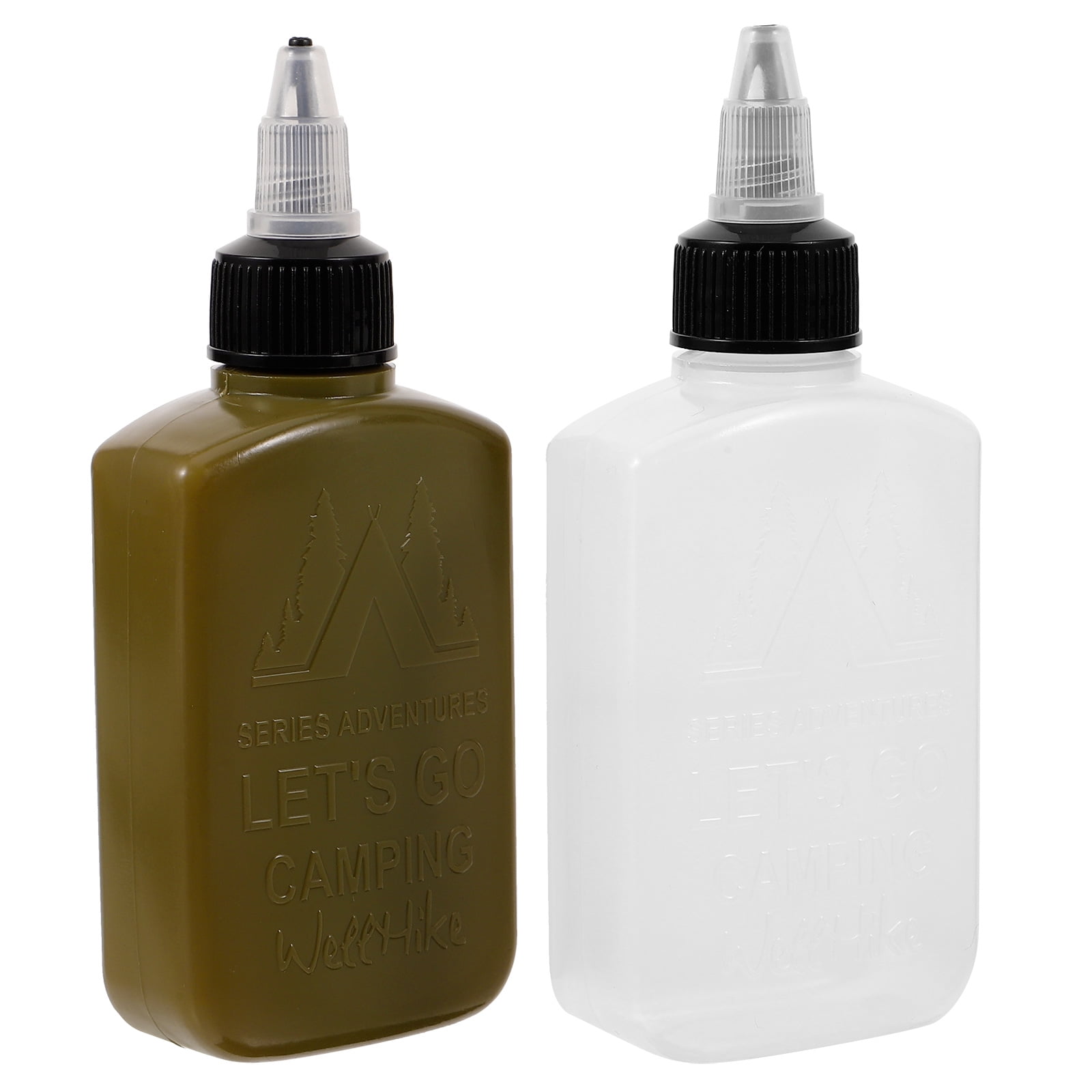 2Pcs Multi-function Oil Bottle Barbecue Oil Container Vinegar Squeeze ...