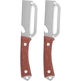2Pcs Multi-use Stainless Steel Peeler Set, Wooden Handle Peeler with ...