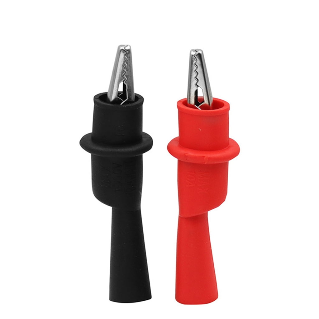 2Pcs Multimeter Push on Alligators Clip Alligators Crocodiles Test Clip ...