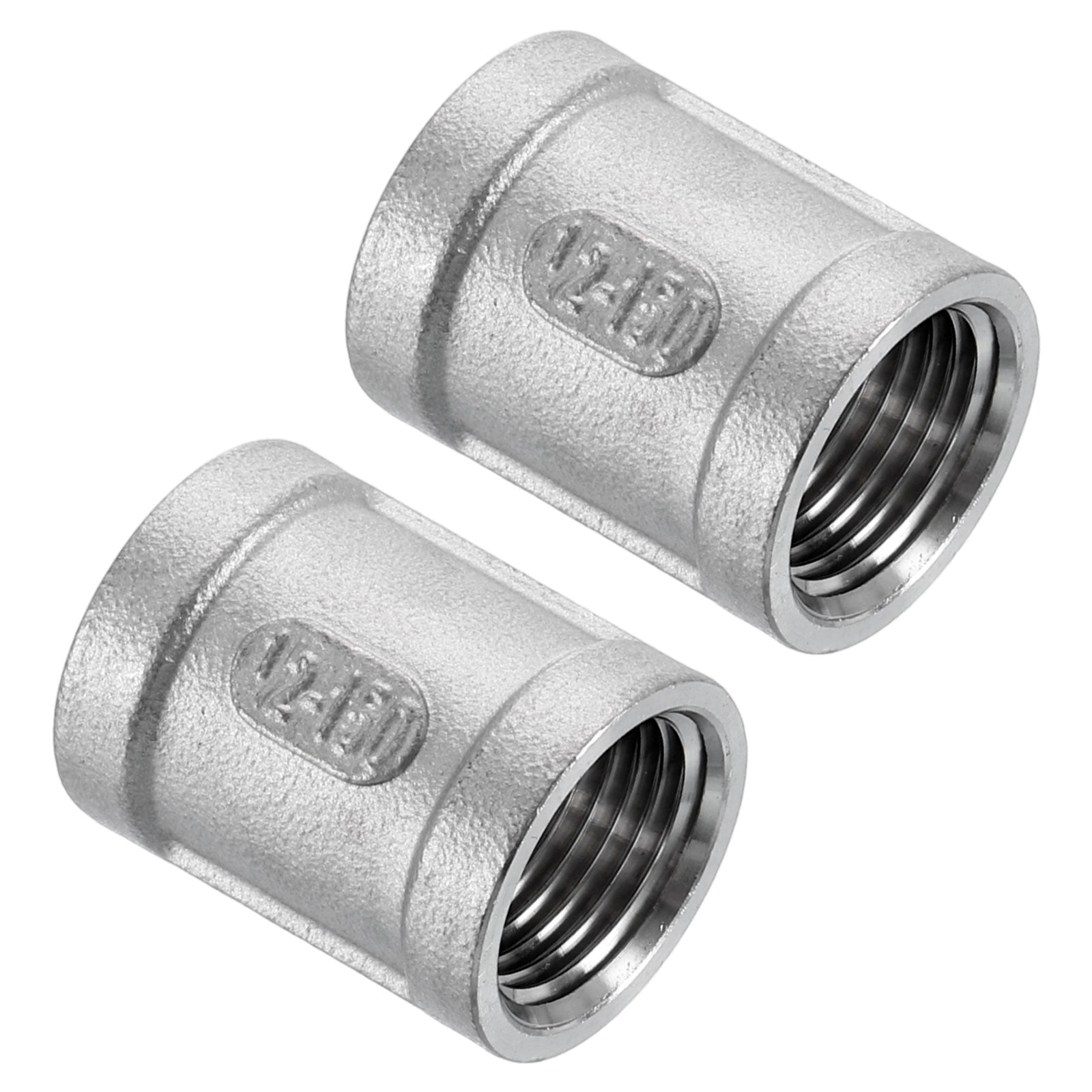 2Pcs NPT 1/2"x1-5/16" 304 Stainless Steel Cast Pipe Fittings, Coupling ...