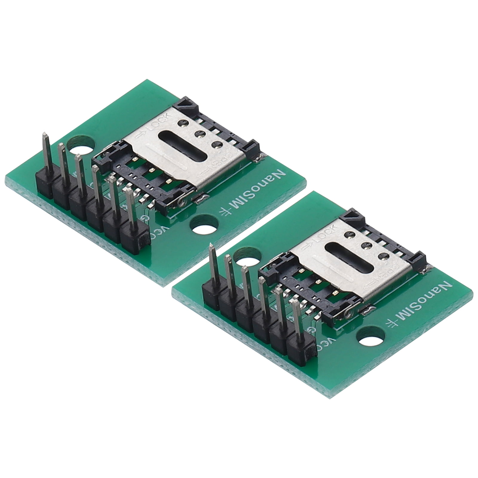 2Pcs Nano SIM 6Pin Test Board PCB Board with 5Pin Straight Pin for DIY ...