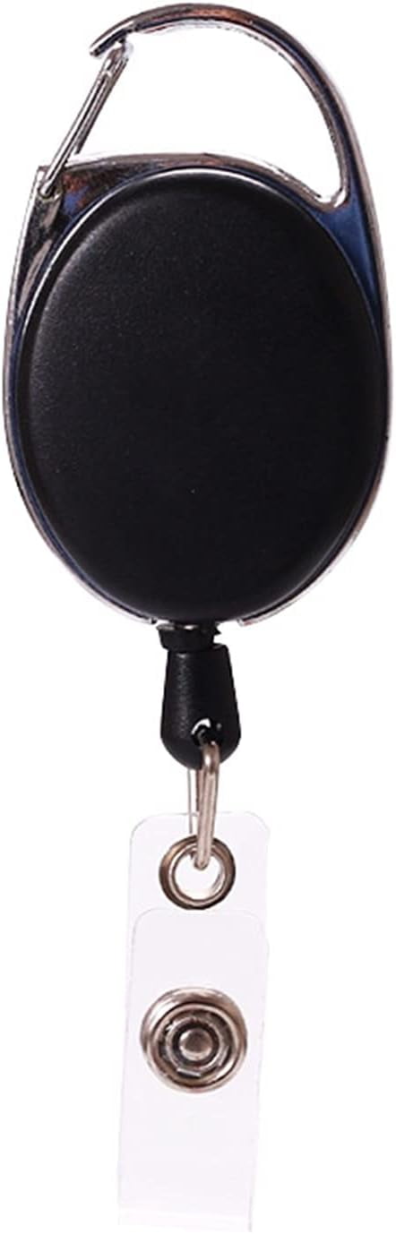 2Pcs New Office Lanyard Clip Keychain Name Tag Holder Keyring Id Card ...