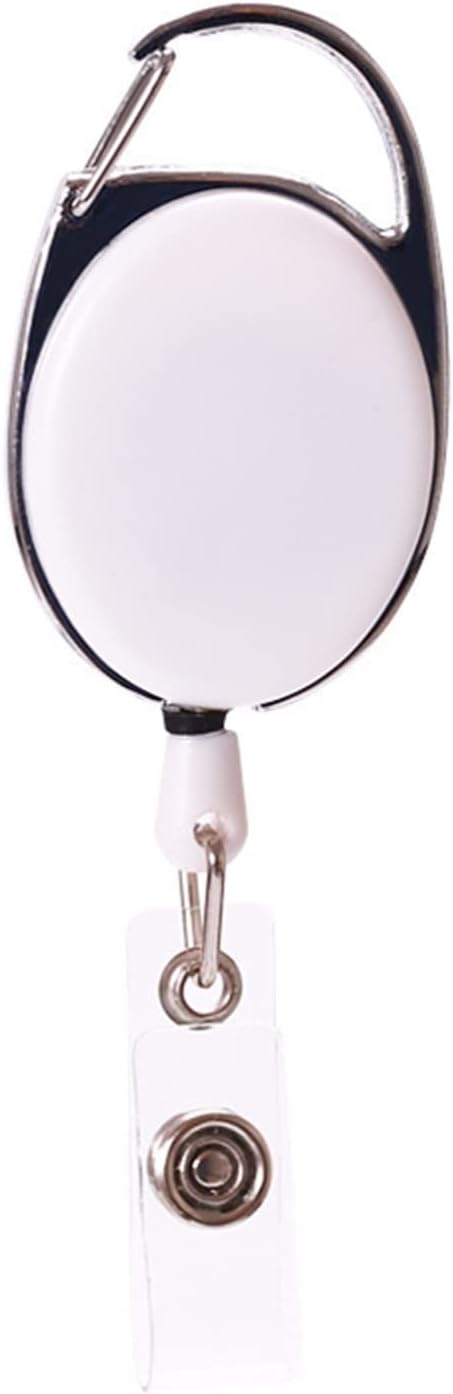 2Pcs New Office Lanyard Clip Keychain Name Tag Holder Keyring Id Card ...