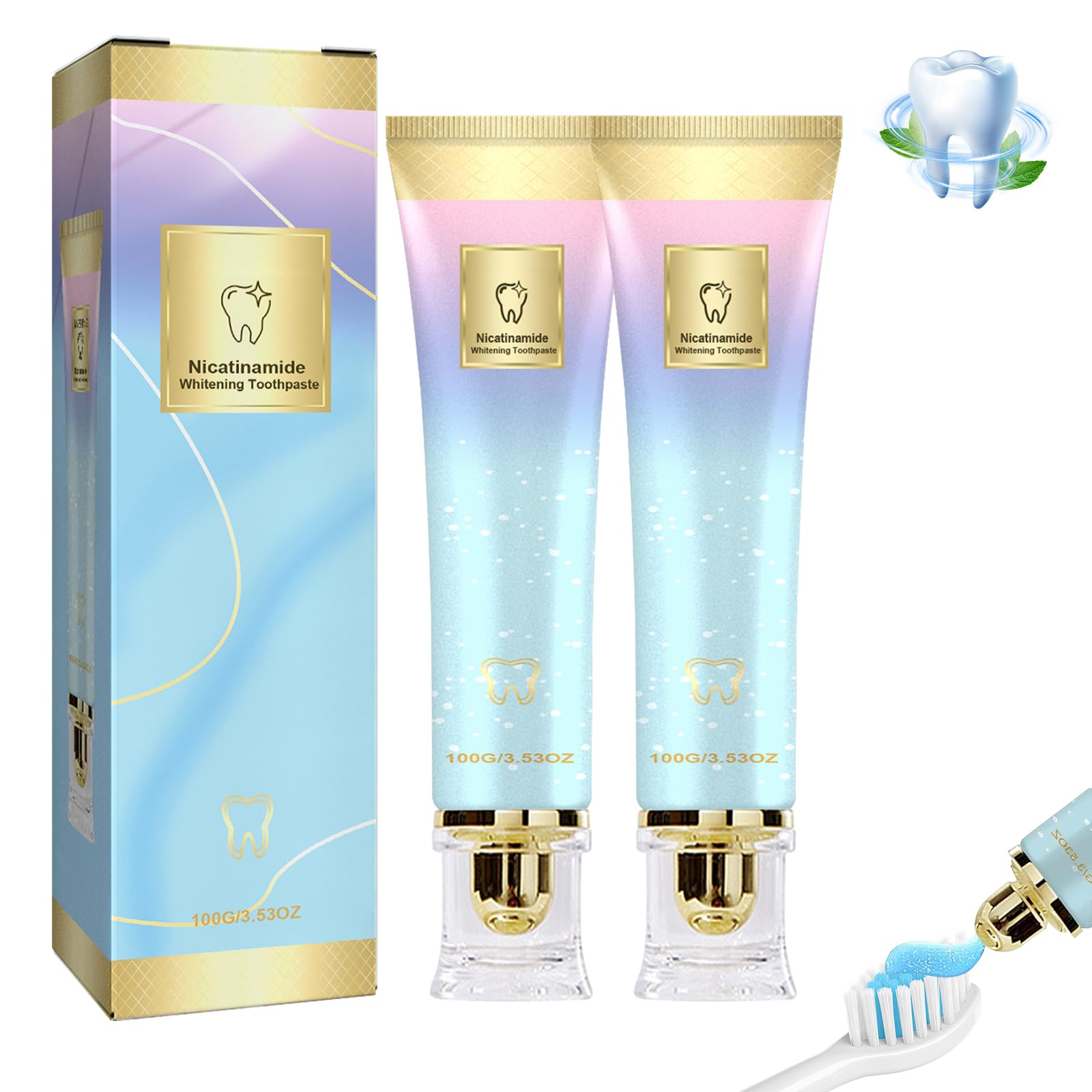 2Pcs Niacinamid Toothpast, Niacinamide TSF6 Intensive Whitening ...