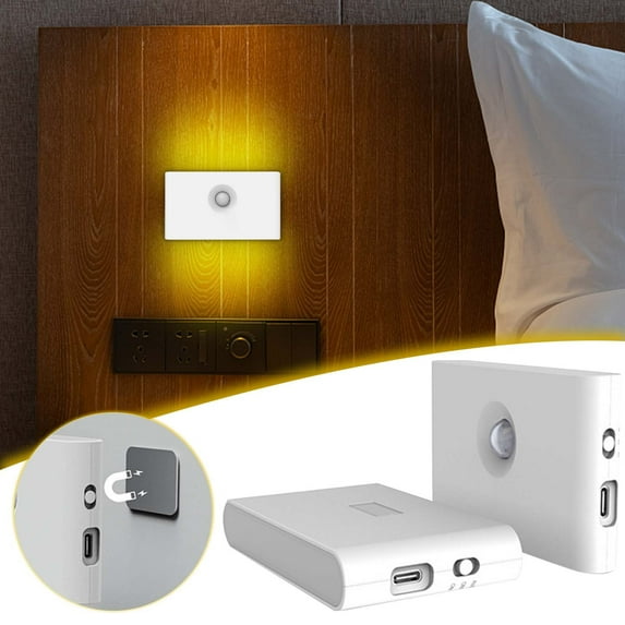 2Pcs Night Light Kadlawus Motion Sensor Night Light, Human Body Sensing ...