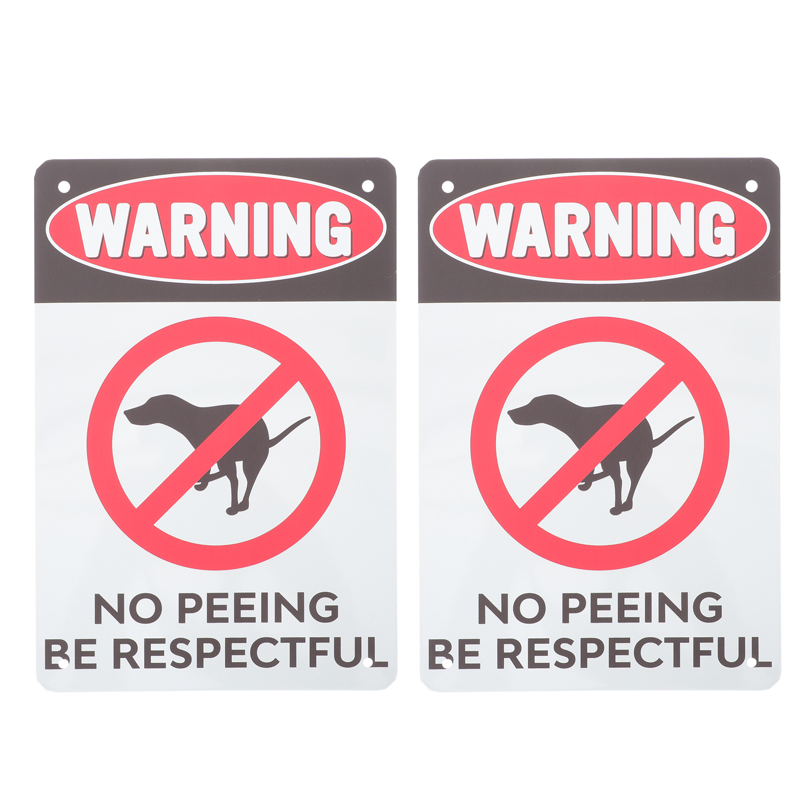 FRCOLOR No Peeing Sign for Garden Decor Iron Warning Sign Assorted ...