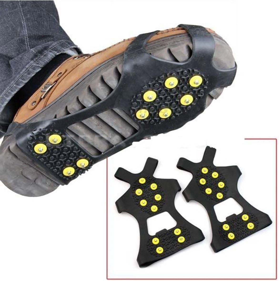 2Pcs Non-Slip Shoe Cover,Ice Snow Grippers,Over Shoe Boot Traction ...