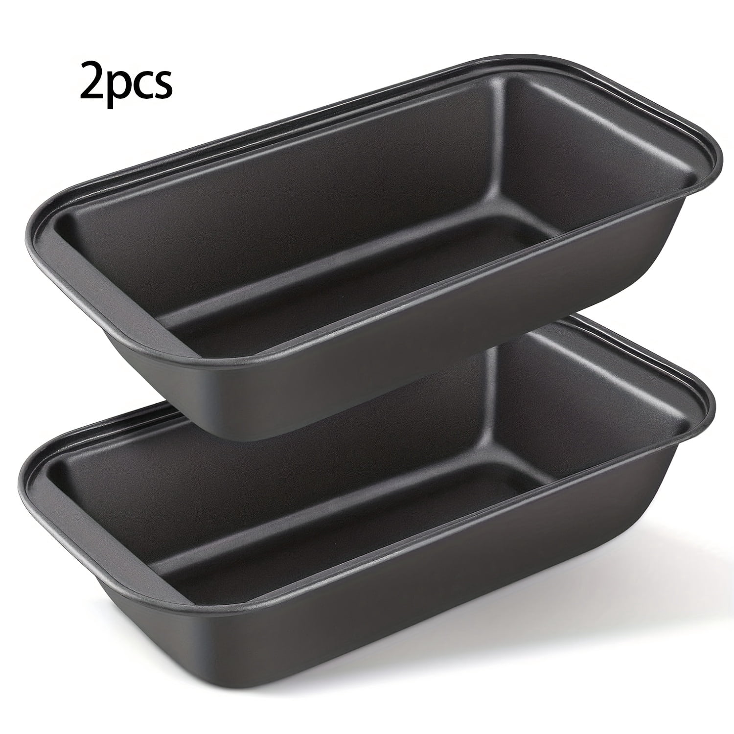 2Pcs Non-Stick Rectangular Bread Loaf Pans, Food-Grade Carbon Steel ...