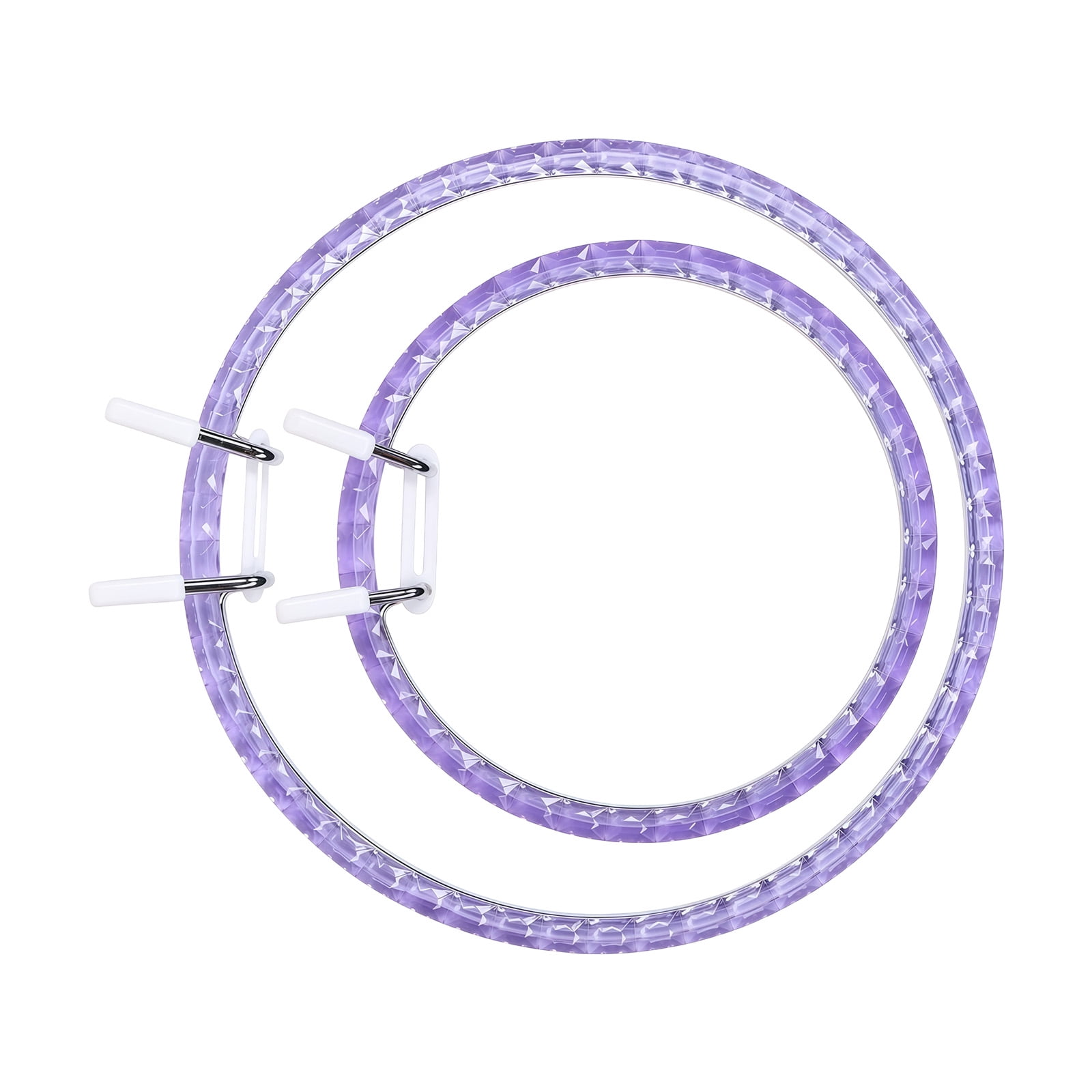 2Pcs Nonslip Spring Embroidery Frame Craft Of Sturdy Acrylic Ideal For ...