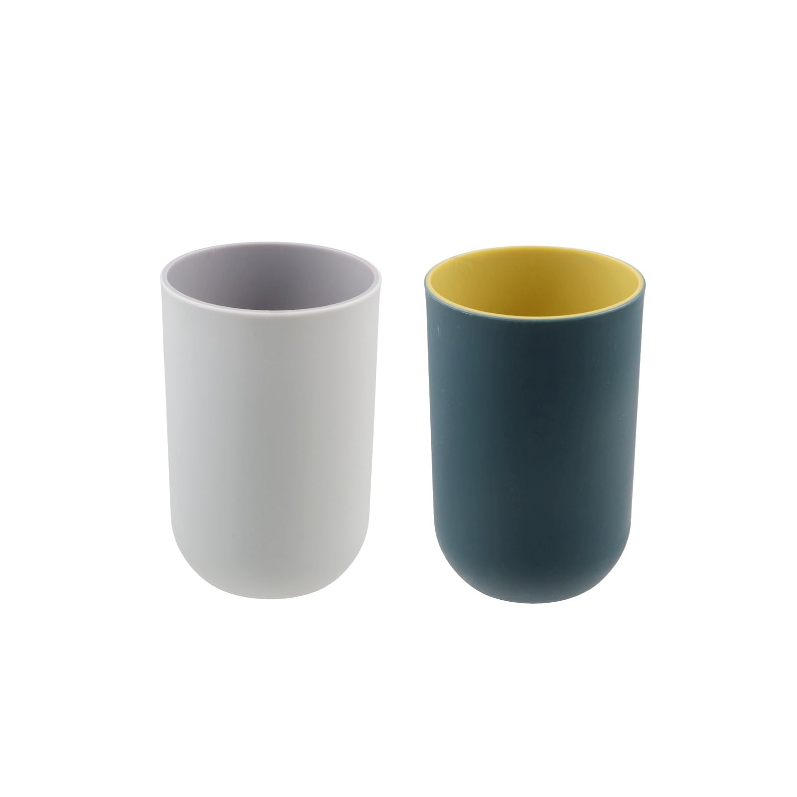 2Pcs Nordic Style Toothbrush Cups, Plastic 350ml/11.84 oz Brushing Mug ...