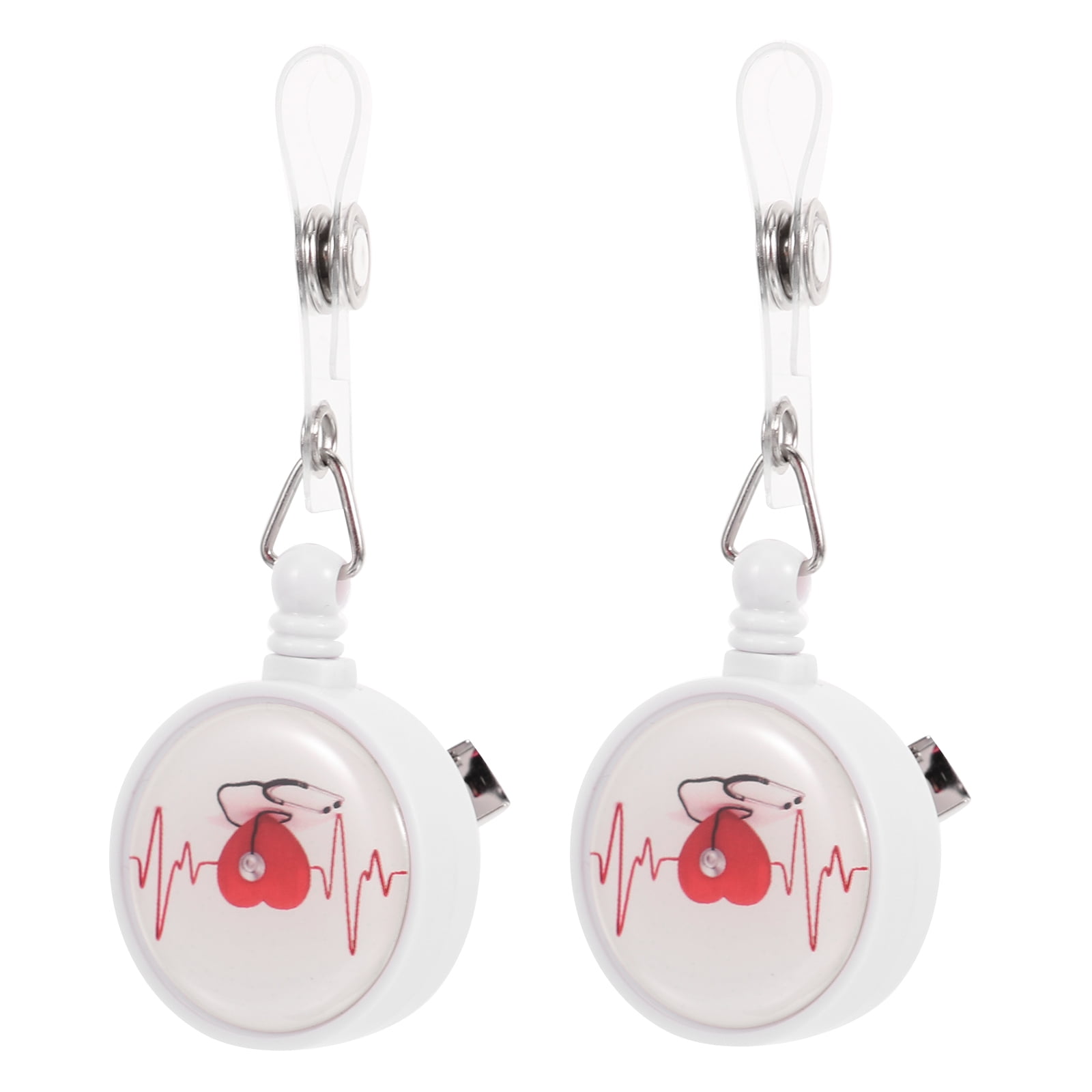 2Pcs Nurse Name Badge Holders Nurse Badge Buckles Multi-function ID ...