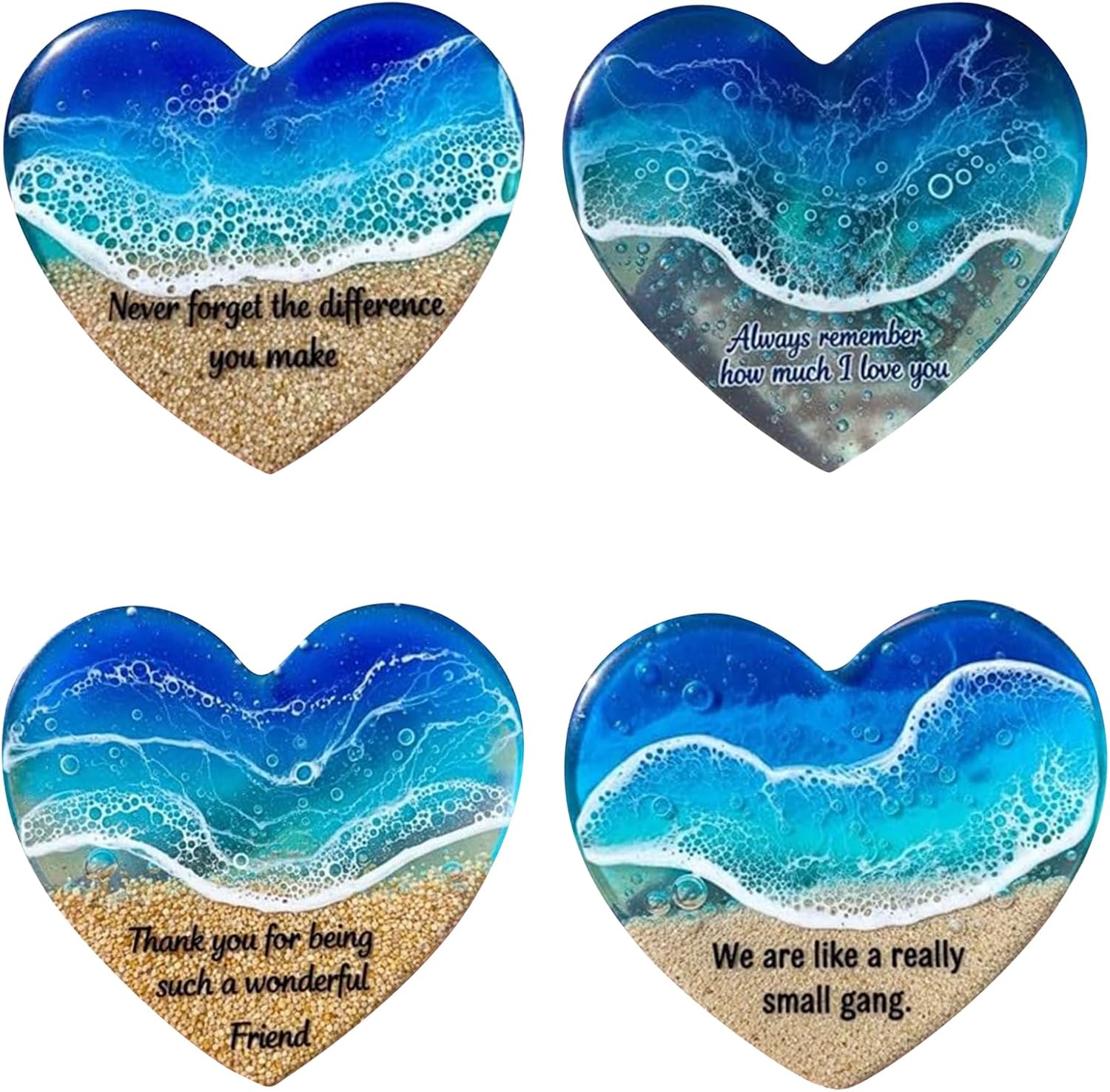2Pcs Ocean Pocket Heart - Symbol of Love, Never Forget The Difference ...