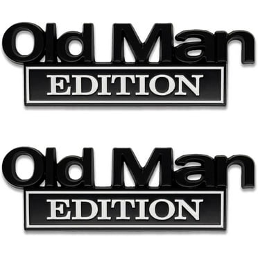 Old Man Edition Car Emblem, Old Man Edition Car Emblem Magnet, Cars ...