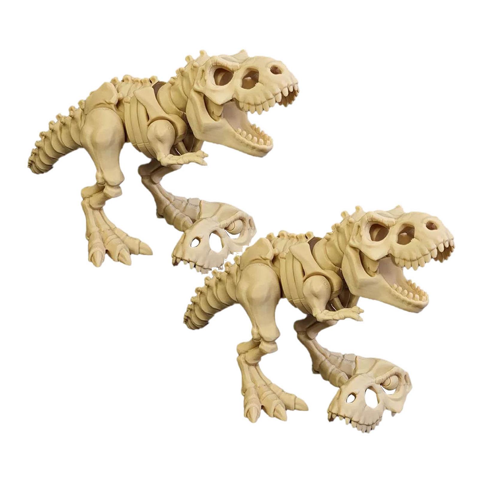 2Pcs One Joint Movable Skeleton 3D Printed Toy Desktop Decoration Home ...