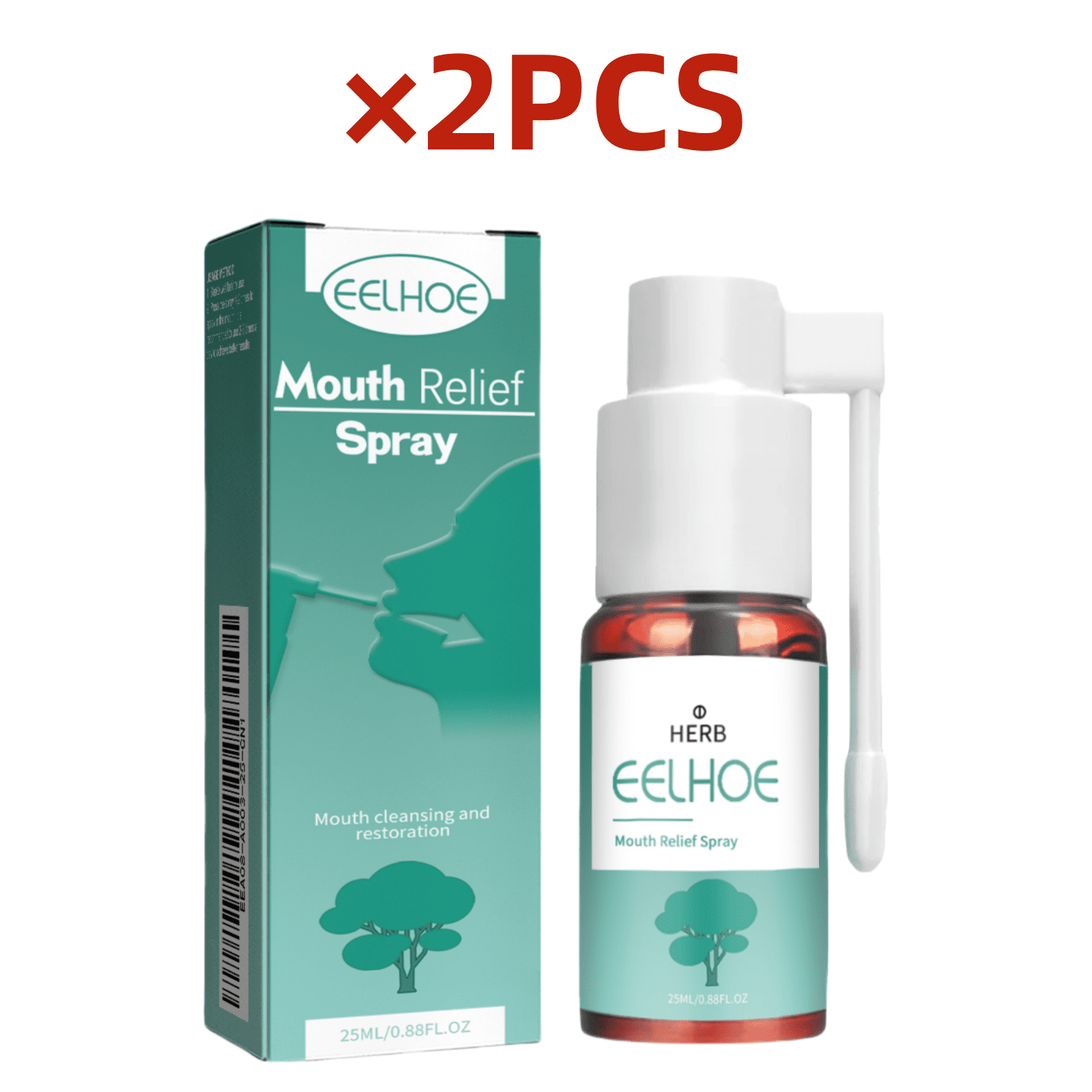 2Pcs Oral Care Spray, Gum Pain Spray, Herbal Oral Ulcer Sprays, Protect ...