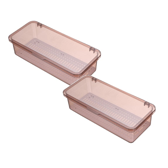 2Pcs Organizer Lid Storage Cutlery Flatware Silverware Tray Holder ...