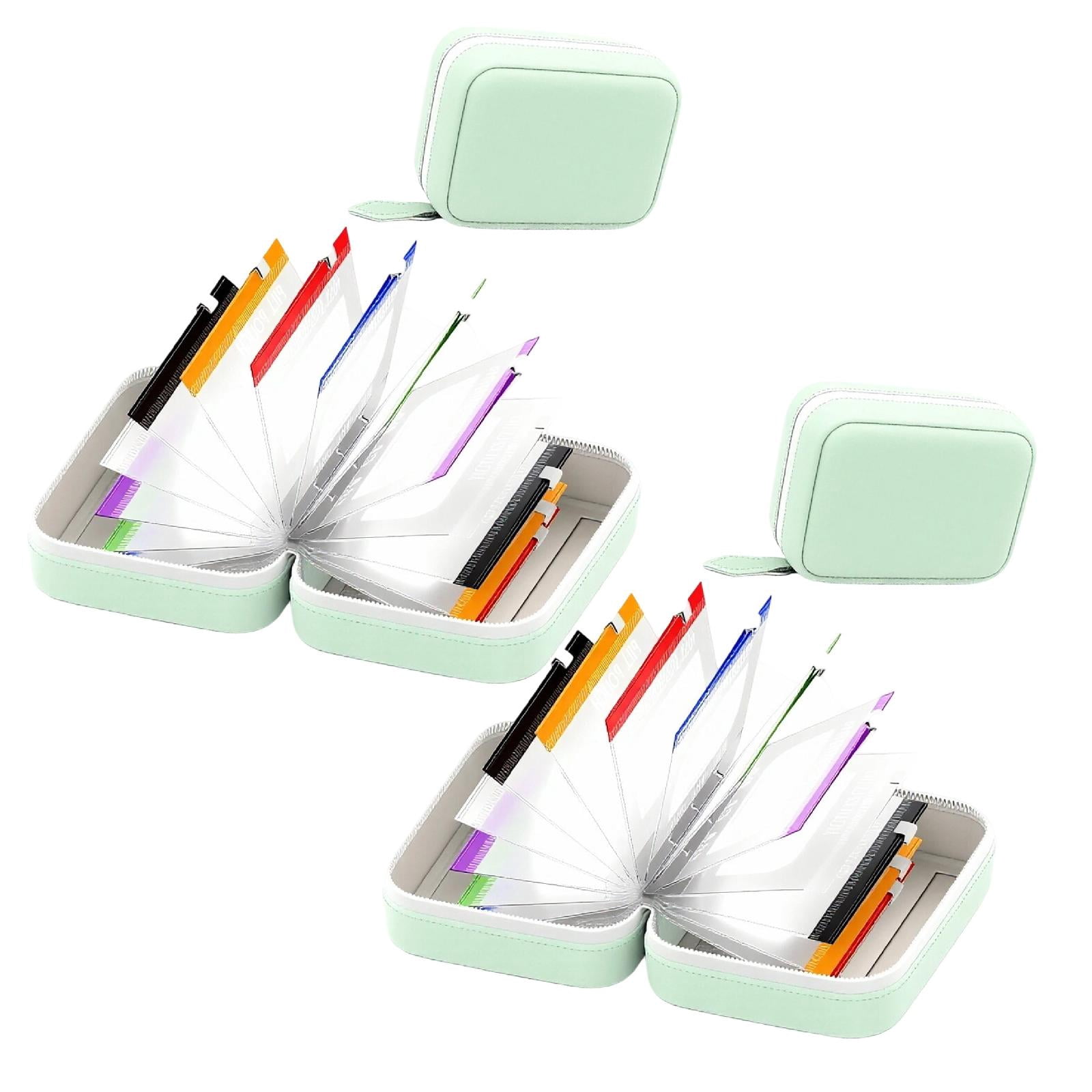 2Pcs Organizer With 14 Color Pouches Large Weekly Travel Organizer 7–14 ...
